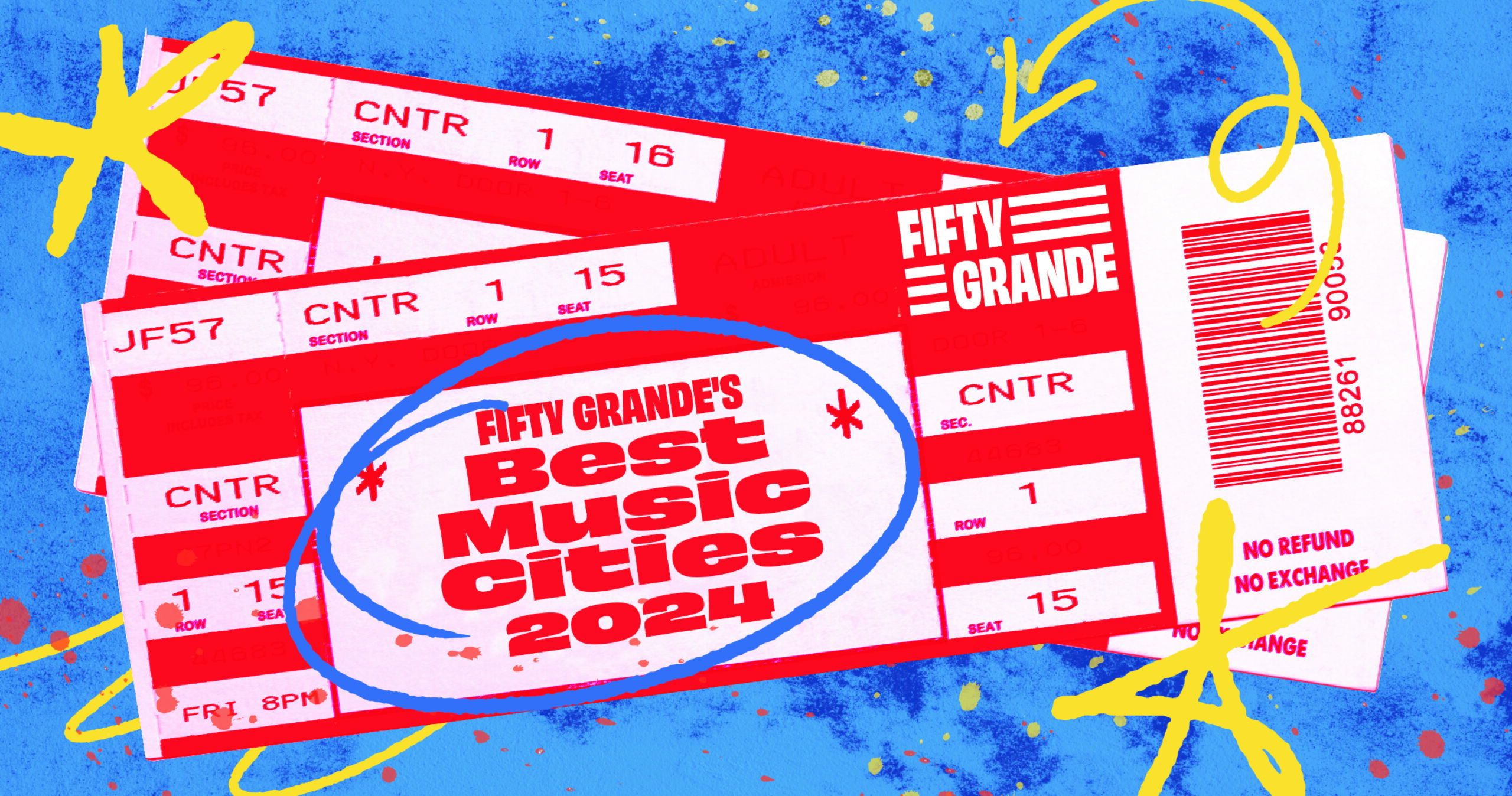 Best Music Cities in America, 2024 Survey Results | Fifty Grande
